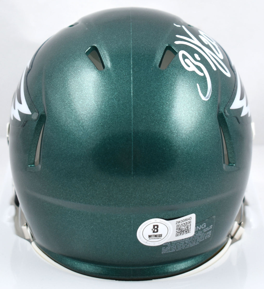 Brian Dawkins Autographed Philadelphia Eagles Speed Mini Helmet - Beck ...
