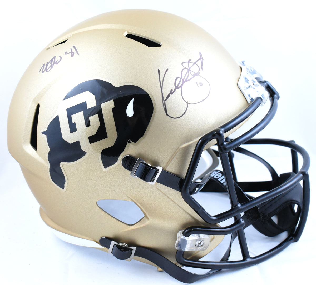Kordell Stewart Michael Westbrook Signed Colorado F/S Speed Helmet - B ...