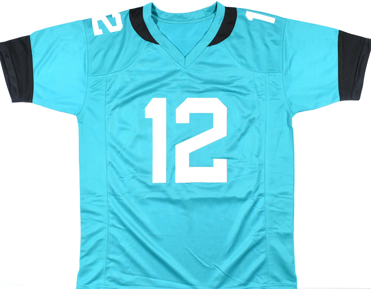 Travis Hunter Autographed Teal Pro Style Jersey - Beckett W Hologram ...