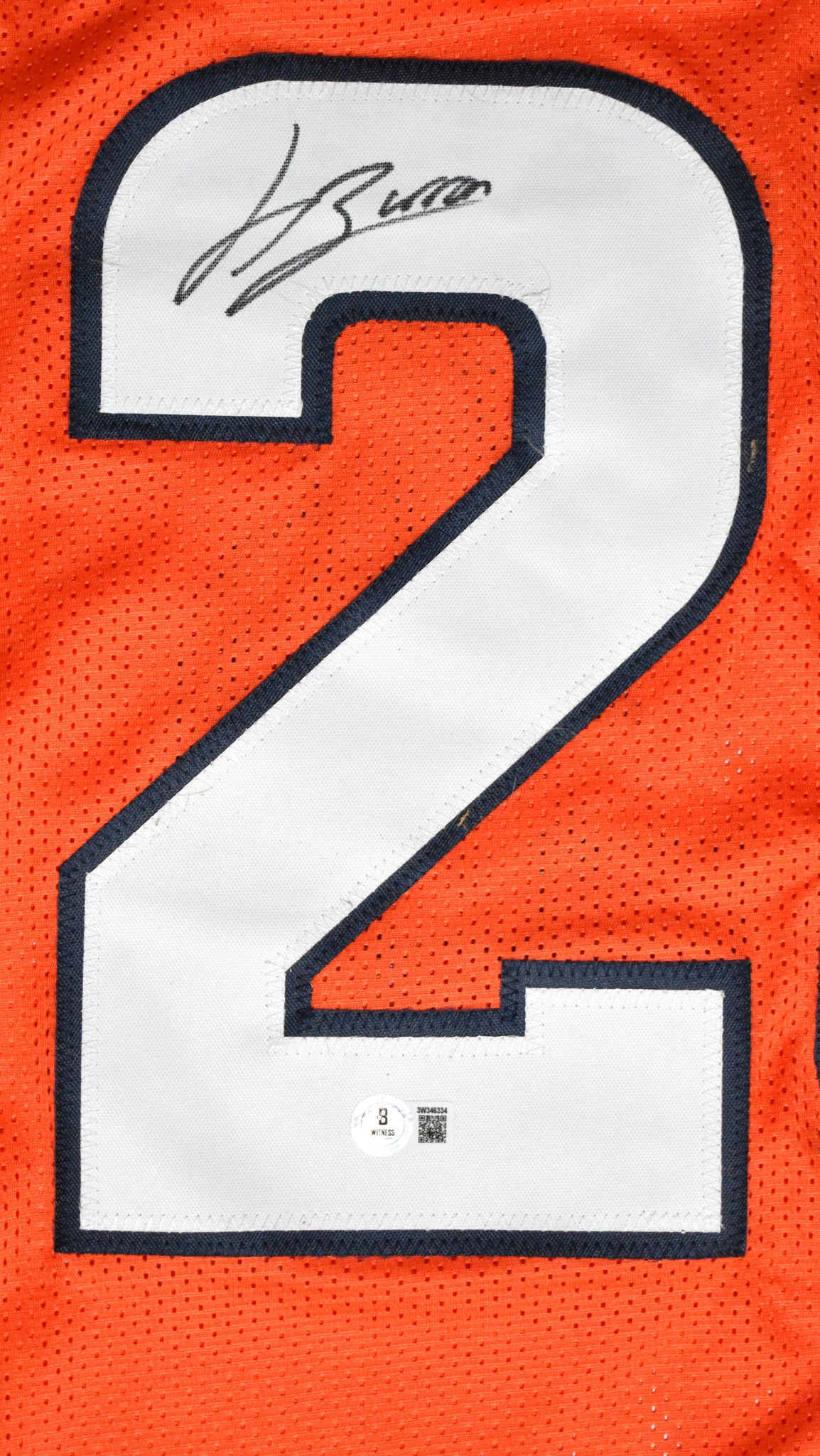 Jahdae Barron Autographed Orange Pro Style Jersey - Beckett W Hologram ...
