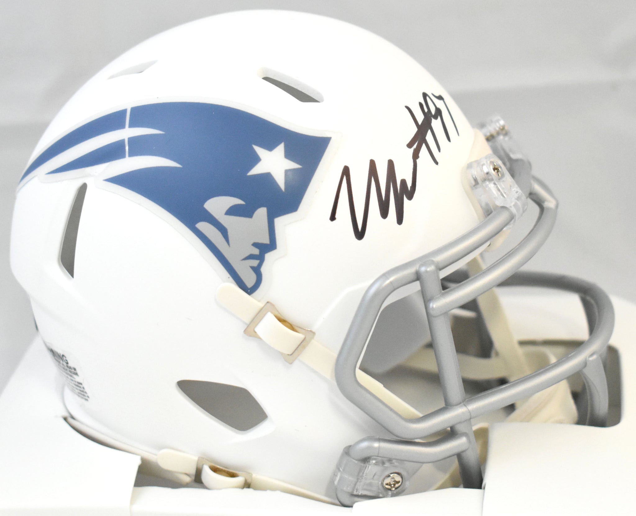 Milton Williams Autographed Patriots Rivalries Speed Mini Helmet- Beck ...