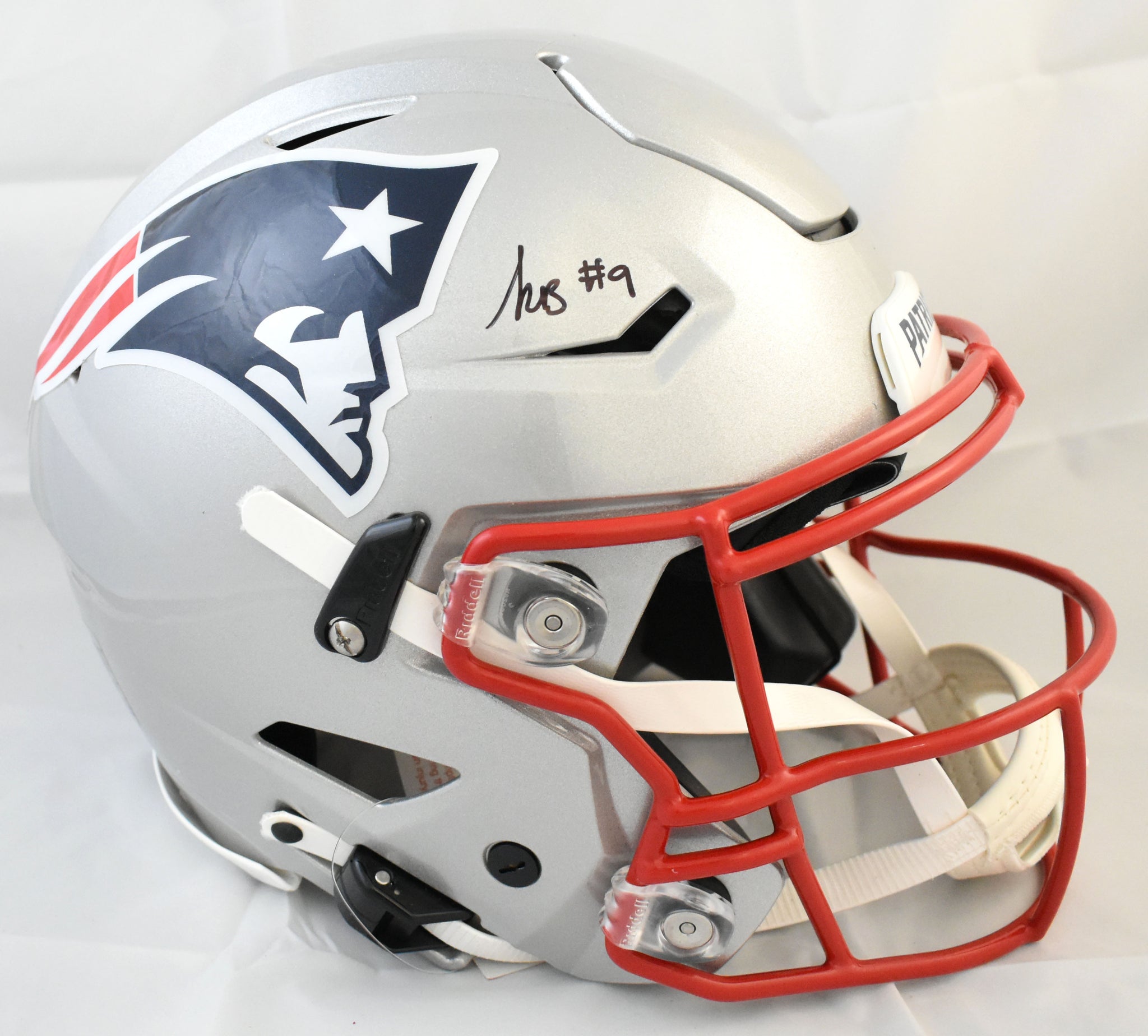 Kayshon Boutte Autographed Patriots F/S Speedflex Helmet - Beckett W H ...