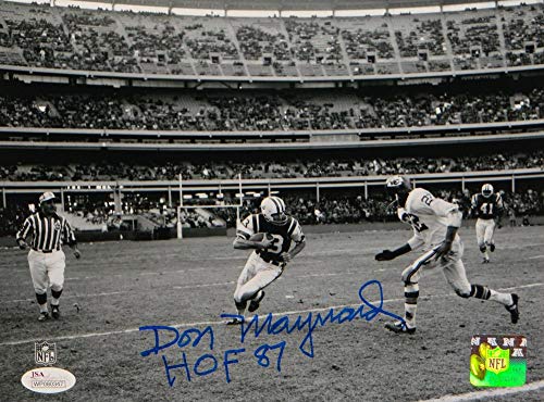 Don Maynard Autographed 8x10 NY Jets Against Chiefs Photo W/ HOF- JSA ...