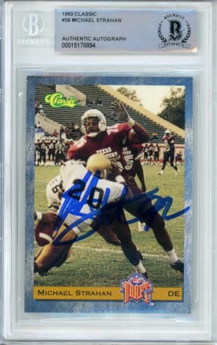 1993 Classic #58 Michael Strahan RC New York Giants BGS Autograph 10 ...