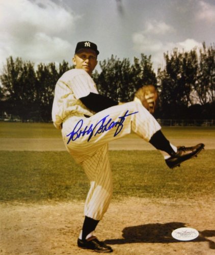 Bobby Shantz Autographed 8x10 Pitching Stance Photo- JSA Authenticated ...